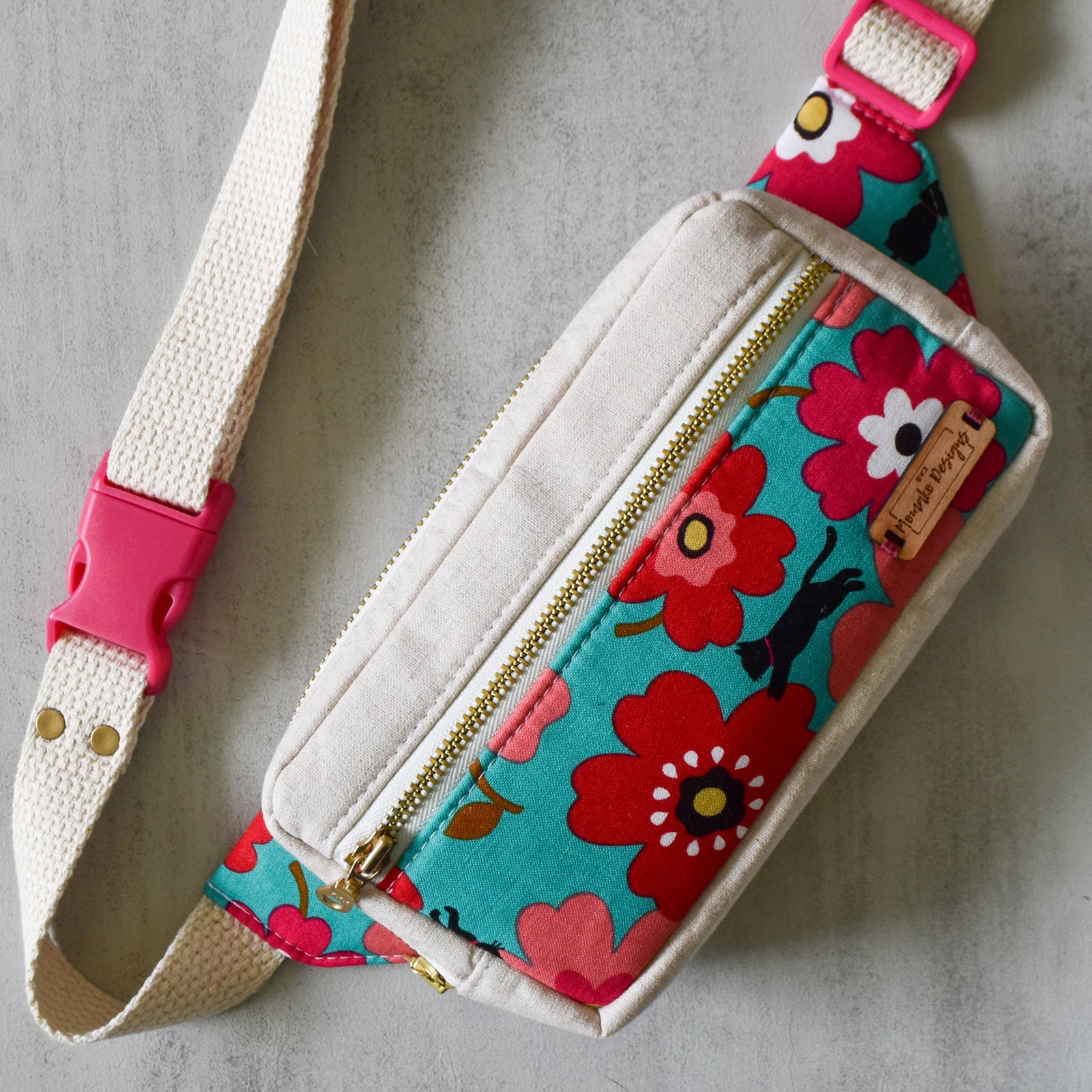 Feline Fine Kukui Fanny Pack | Handmade Compact Waist Bag with Strap ...