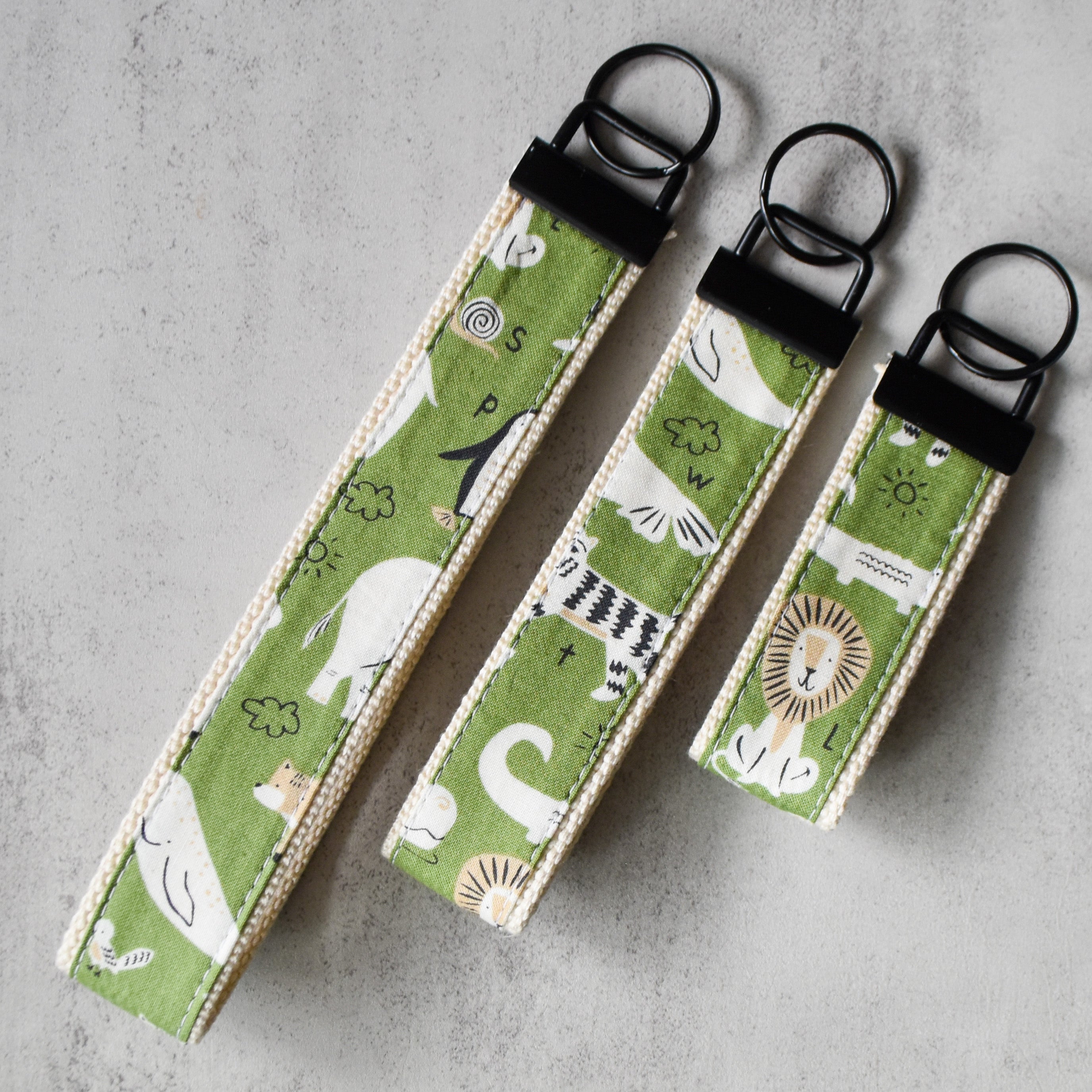Alphabet Zoo Key Fob — Playful Animal & Letter Wrist Strap – Momako Designs
